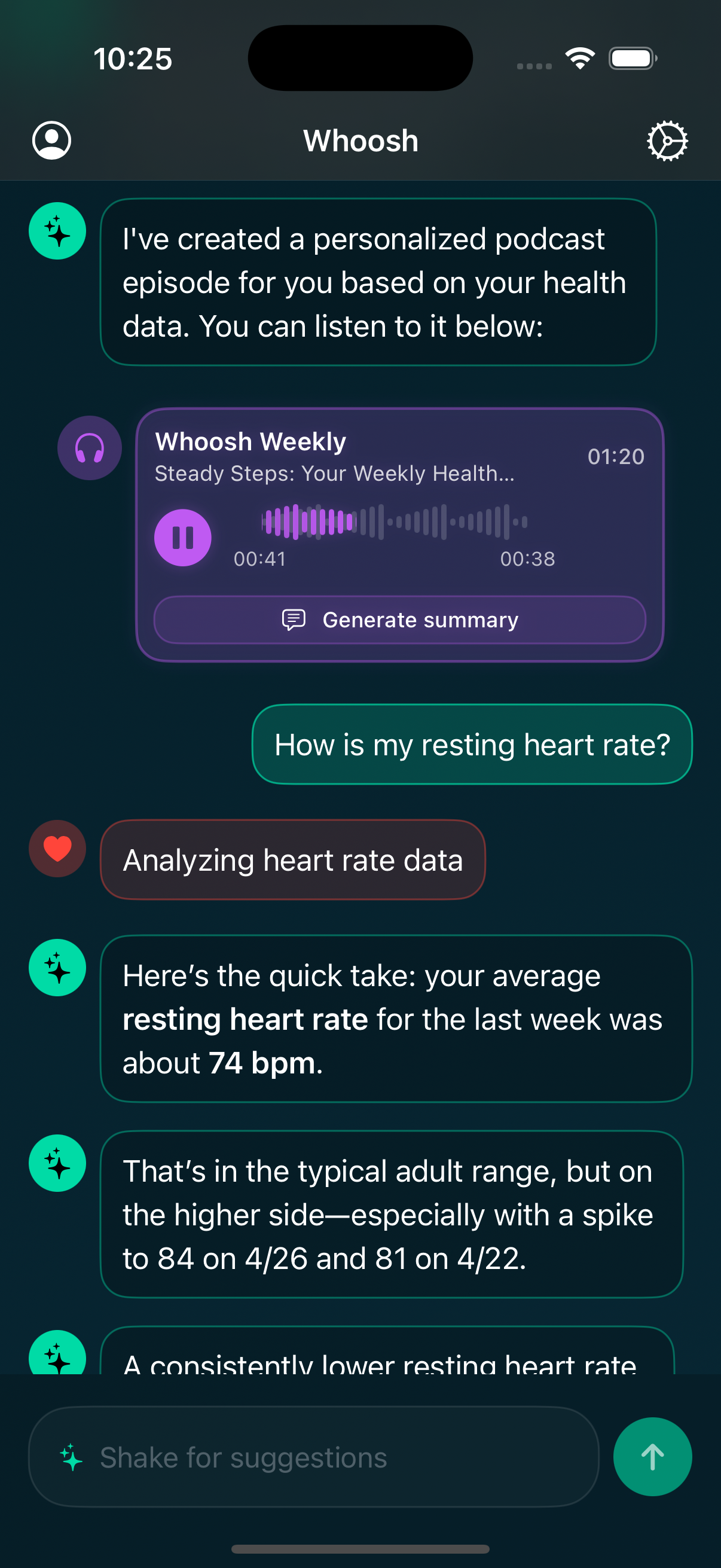WHOOSH | AI-Powered Performance Coach